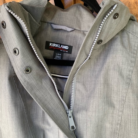Kirkland Signature | Jackets & Coats | Kirkland Light Grey Rain Coat ...